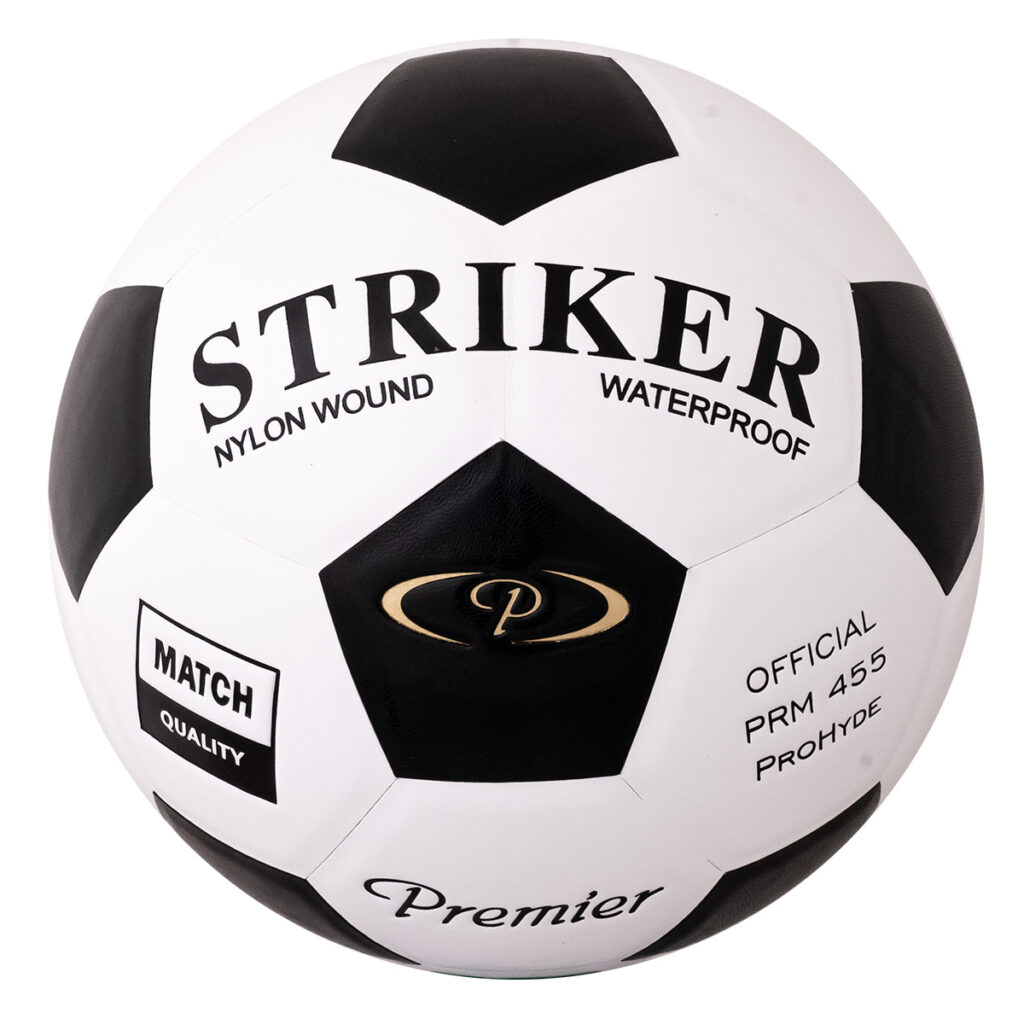 Premier Striker Moulded Soccer Ball Black/White - Premier Sports | Team ...